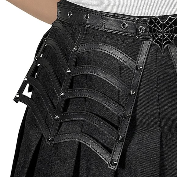 Accessories | Gothic Faux Leather Cut Out Spiderweb Belt | Poshmark